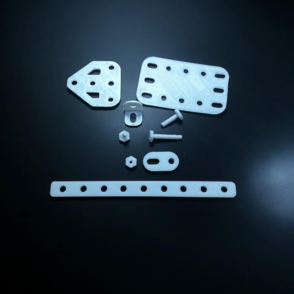 3D Printable Meccano Pocket: Crane by joe rimmer