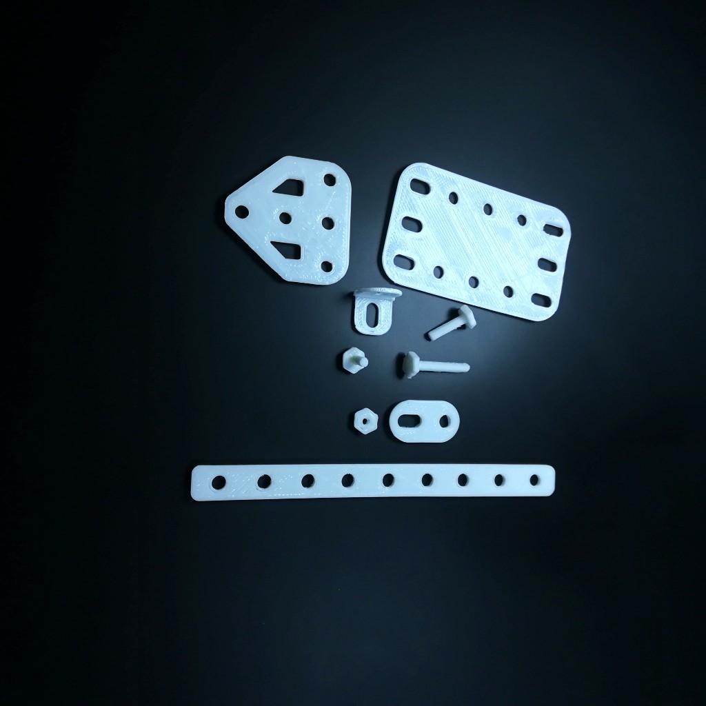 3D Printable Meccano Pocket: Crane by joe rimmer