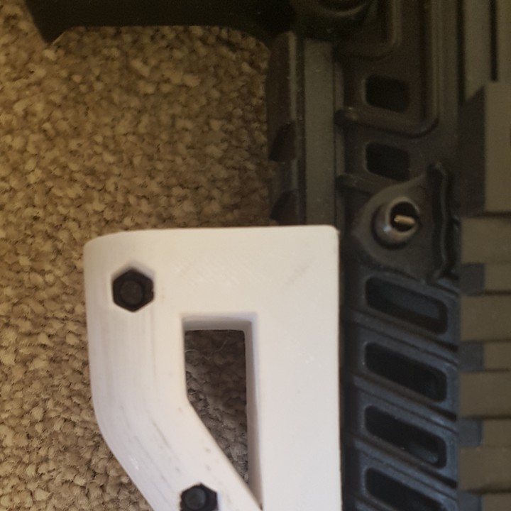 3D Printable Front Grip for stubby M4 by Steve Thomas