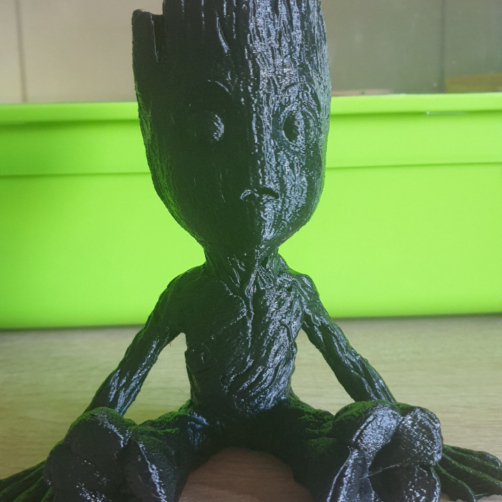 3D Print of Baby Groot Succulent Planter by war4peace