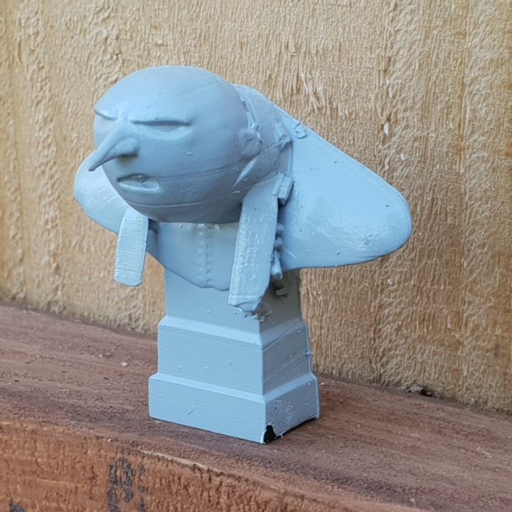 3D Printable Gru from Despicable Me by Saxon Fullwood