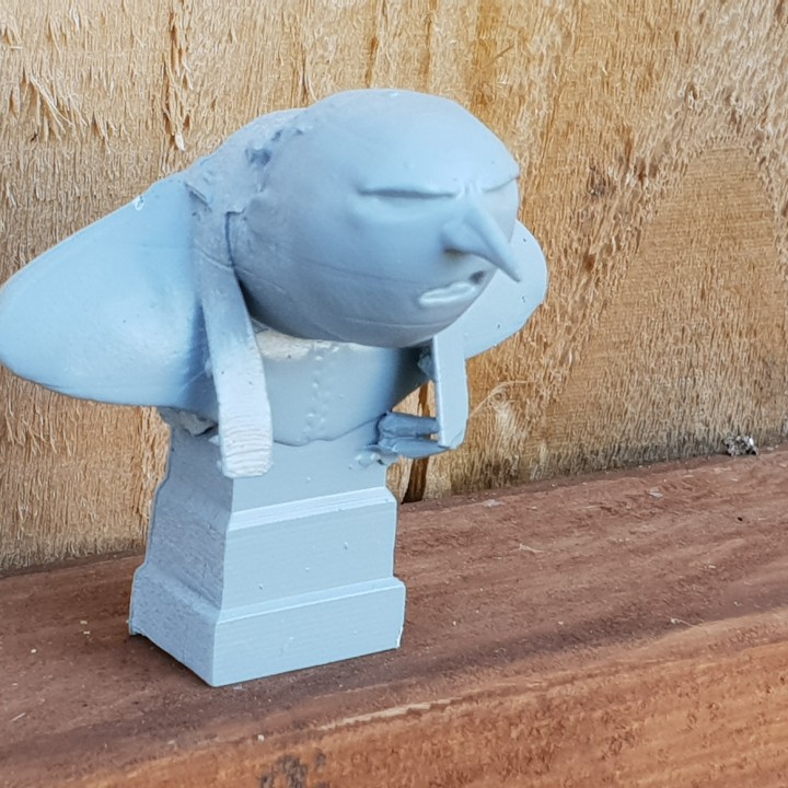 3D Printable Gru from Despicable Me by Saxon Fullwood
