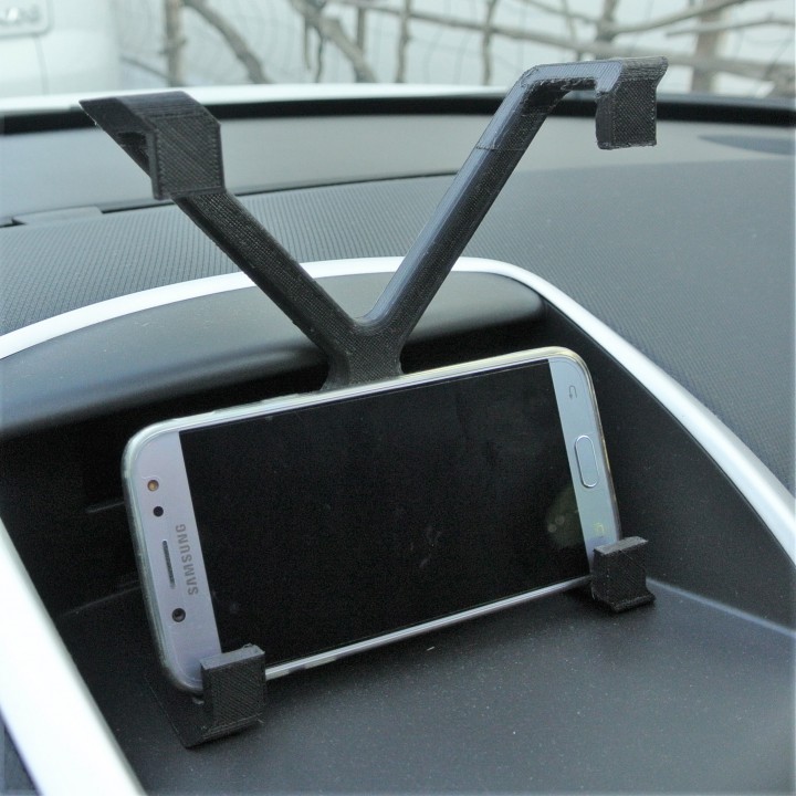 3D Printable GPS rear-view mirror support by Corentin Paquet