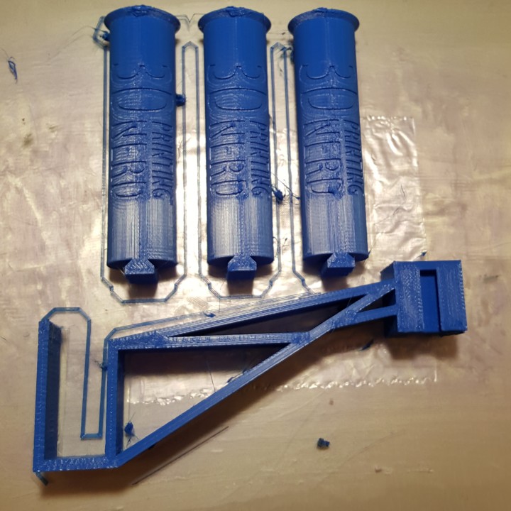 3D Printable Triple Spool Holder by Thierry Deux