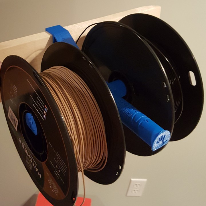 3D Printable Triple Spool Holder by Thierry Deux