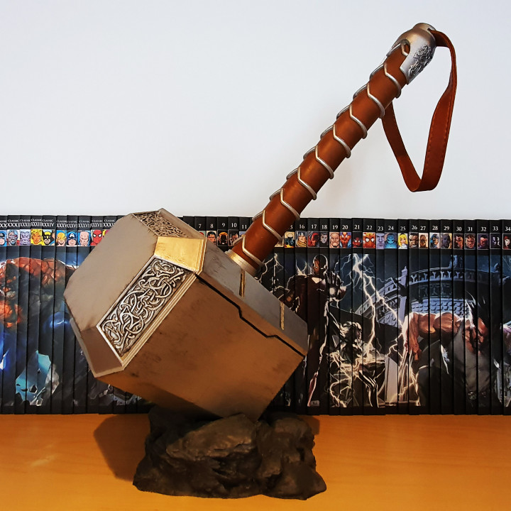 3D Print of Thor Hammer 1:1 Scale by Masta-Gee-