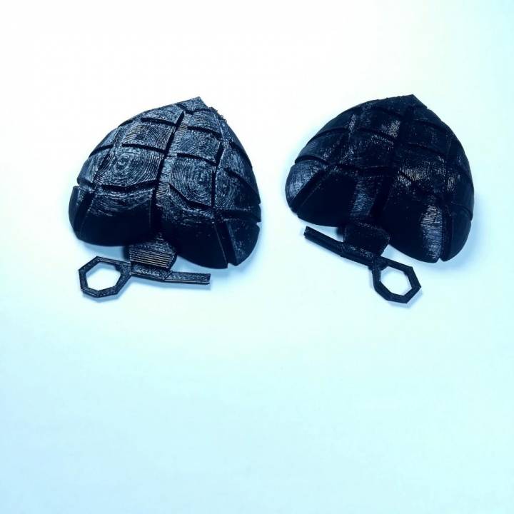 3D Printable Green Day American Idion Heart Grenade by Nikolaos ...