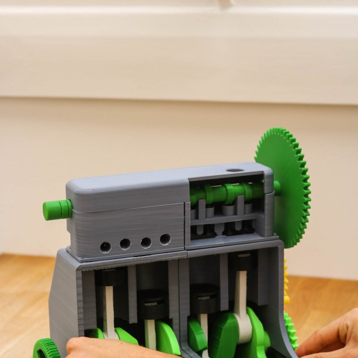 3D Printable Educative engine by Thibaut FEIX