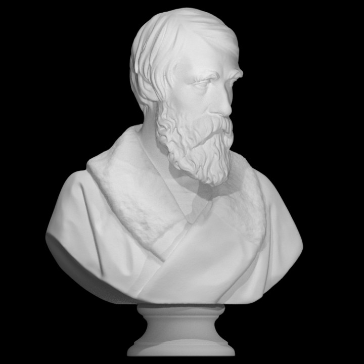 3D Printable Bust of John Goodsir by Anatomical Museum