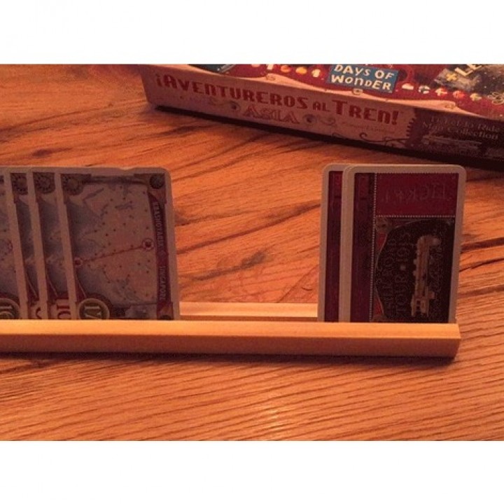 3D Printable Ticket To Ride (asia) Wooden cardholder bar holder by ...