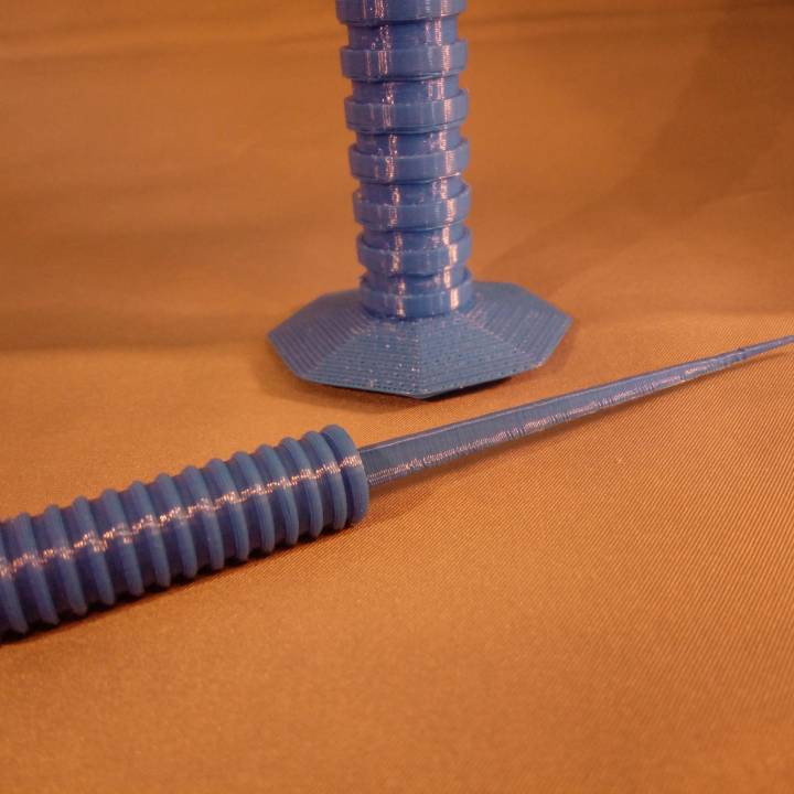 3D Printable letter opener and base by dustin habich