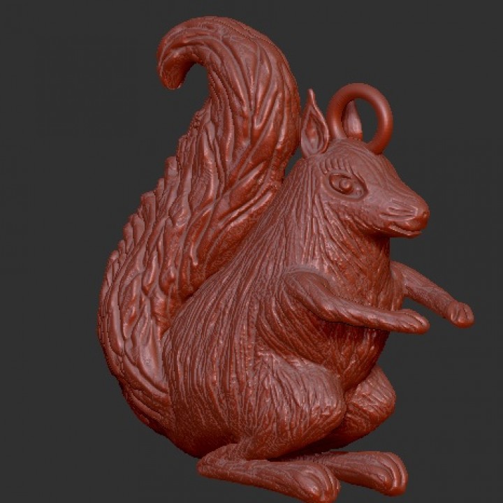 3D Printable Squirrel (key holder) by Hüseyin