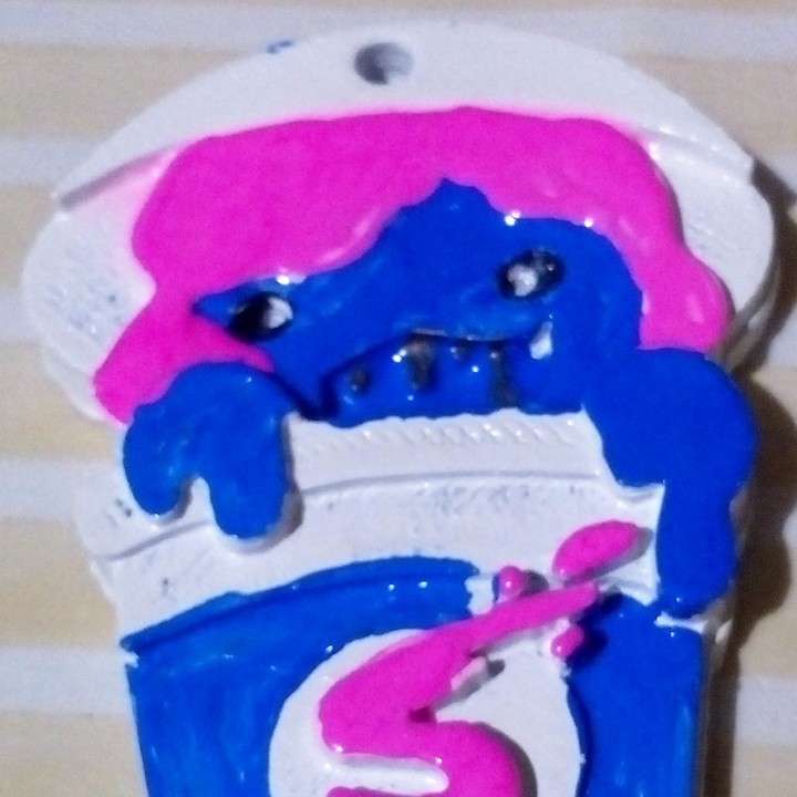 3D Printable Slushii keychain by Juan A.