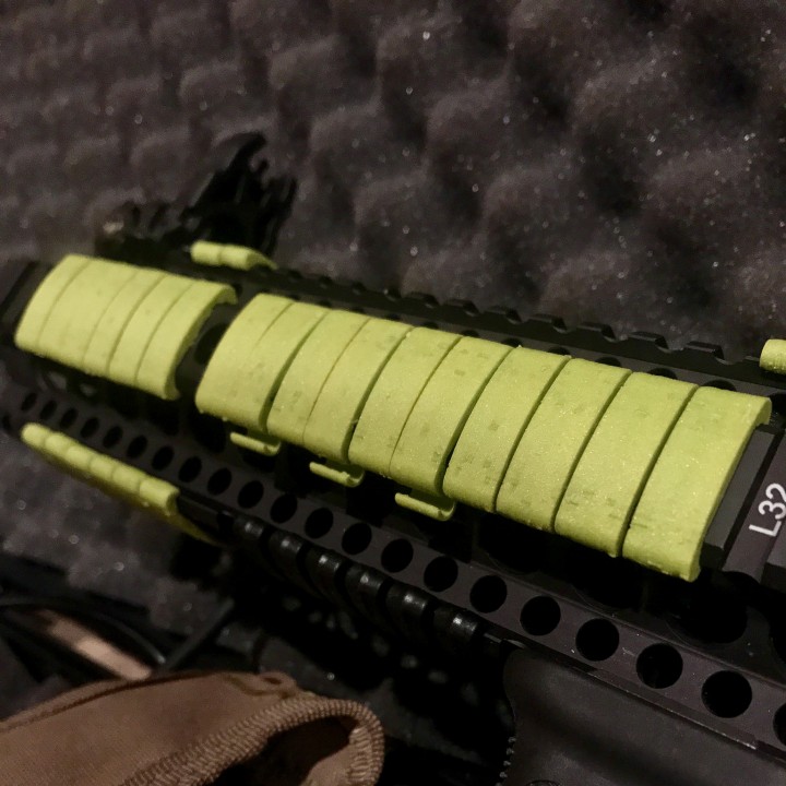 3D Printable Picatinny rail covers by Alex Colella