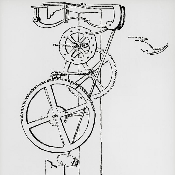 3D Printable Galileo escapement clock by Jacques Favre