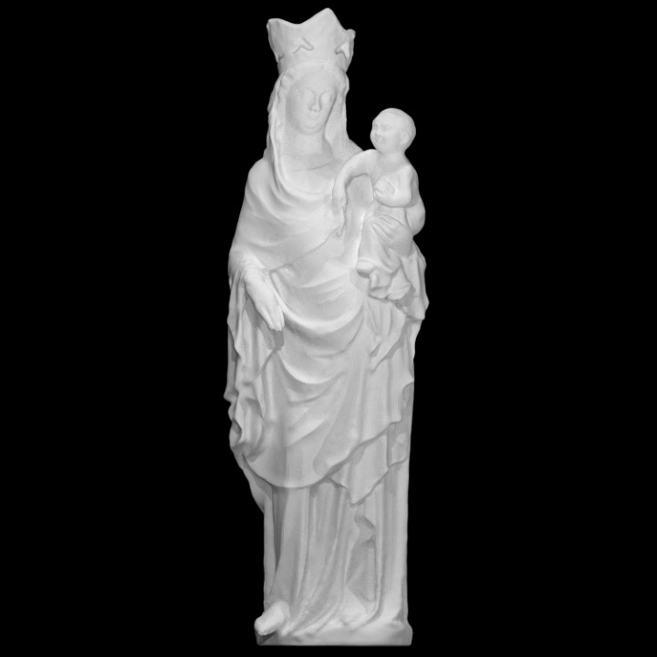 3D Printable Virgin and Child by Scan The World