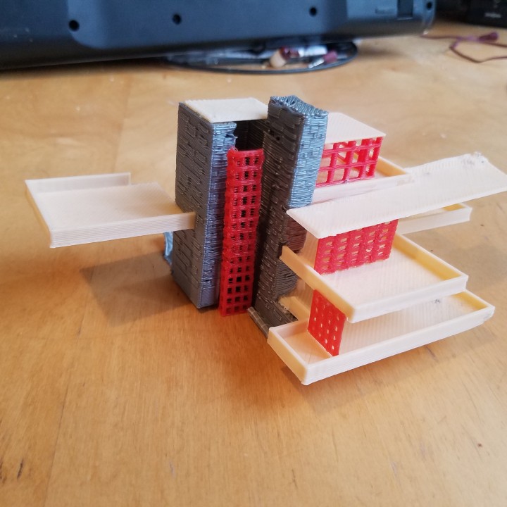 3D Printable Fallingwater-Frank Lloyd Wright by T-E-C