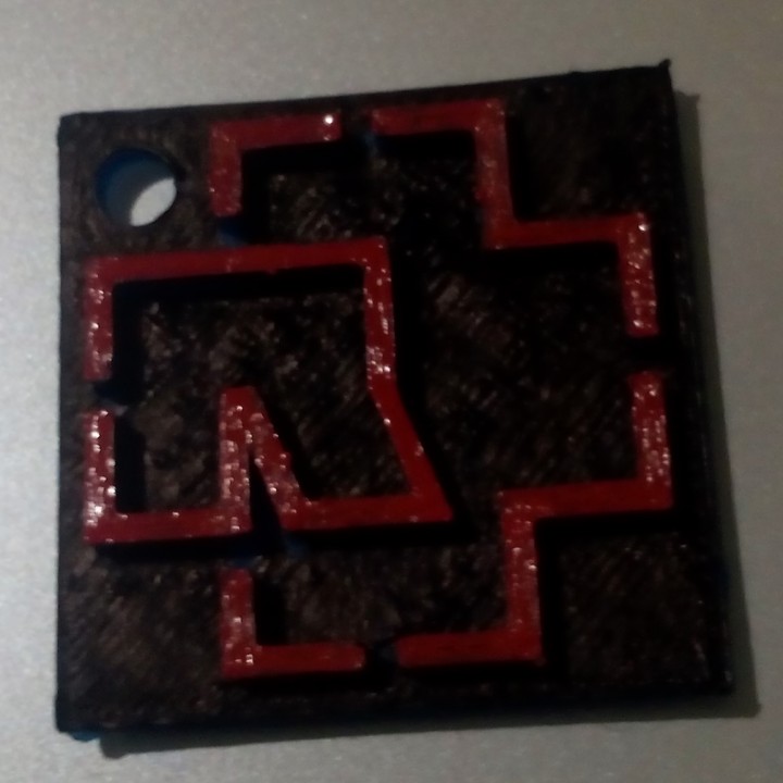 3D Printable Rammstein Keychain by Juan A.