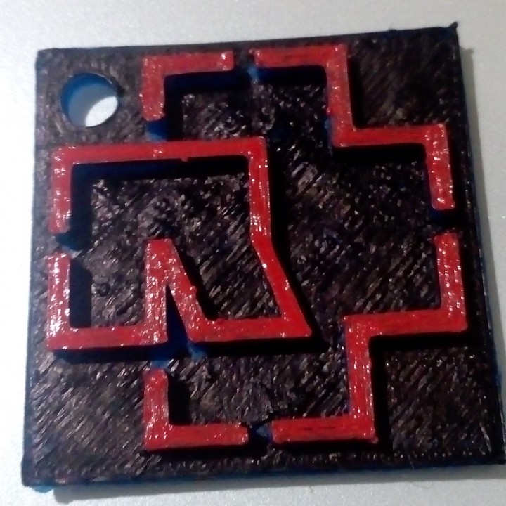 3D Printable Rammstein Keychain by Juan A.