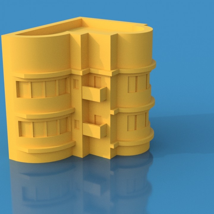 3D Printable Bauhaus - Alphablock Letters by joe rimmer