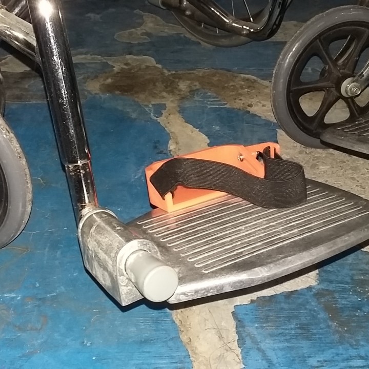 3D Printable Wheelchair Step Strap by Amado