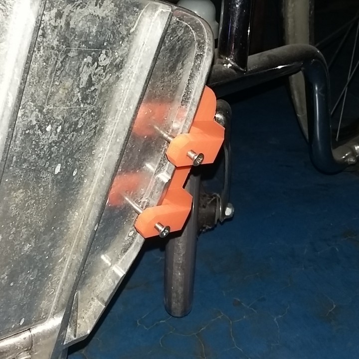 3D Printable Wheelchair Step Strap by Amado