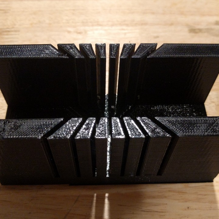 3D Printable Miter box for US 1-inch PVC pipe (35mm) by John Berger