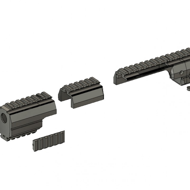 3D Printable PDW kit for Glock 18C AEP (cm030 CYMA) by Paulo Drugos