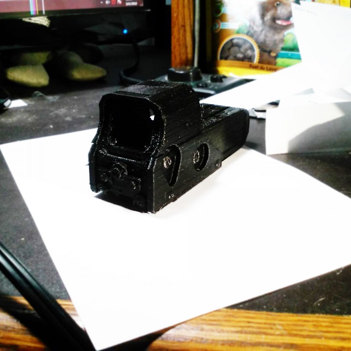 3D Printable Holographic Sight Replica by Rooker Crowe