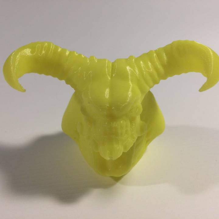 3D Printable doom demon head WIP by nicolas potiron
