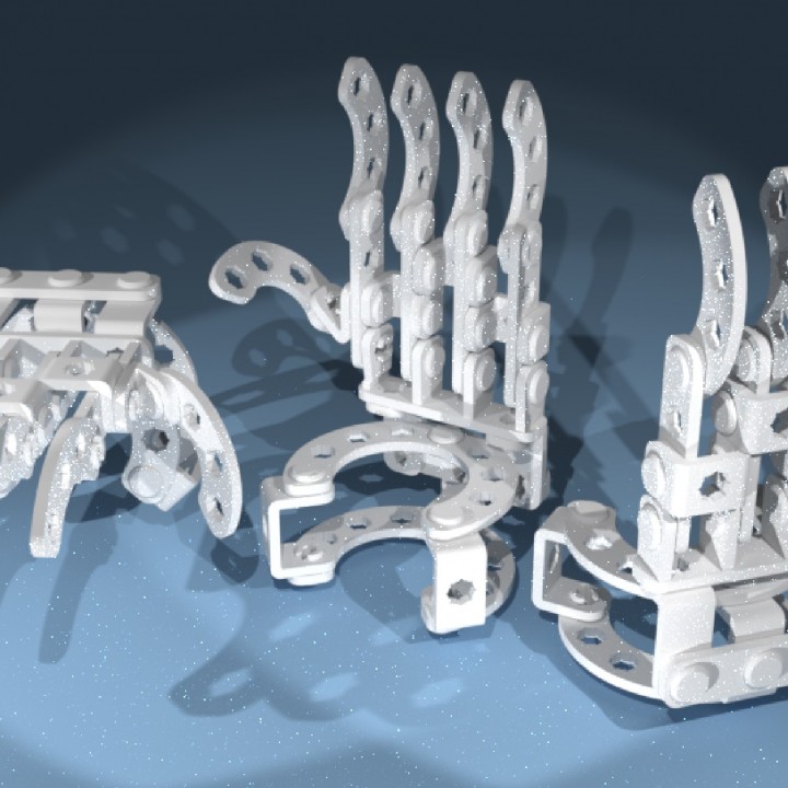 3D Printable Mechanical hands Clickaroo by Quillan Crowe