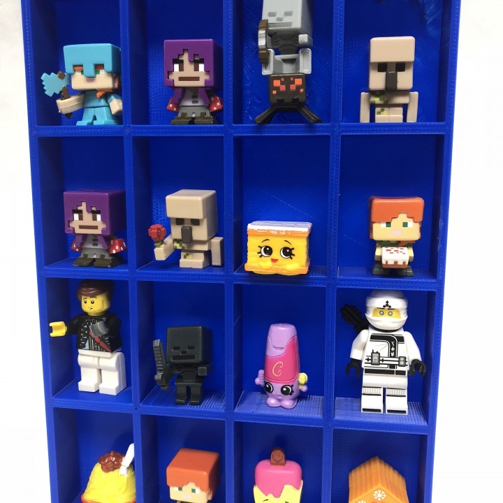 3D Printable Minecraft & Shopkins Display Shelf by Jack