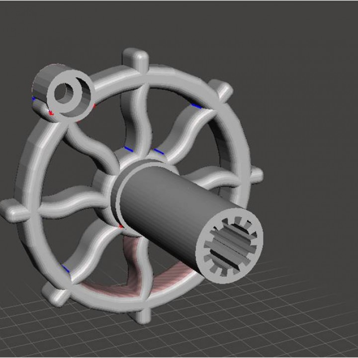 3D Printable RV Trailer retro window winder by Brian D Gale