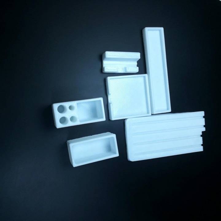 3D Printable Modular desktop organizer by Stephen Beck