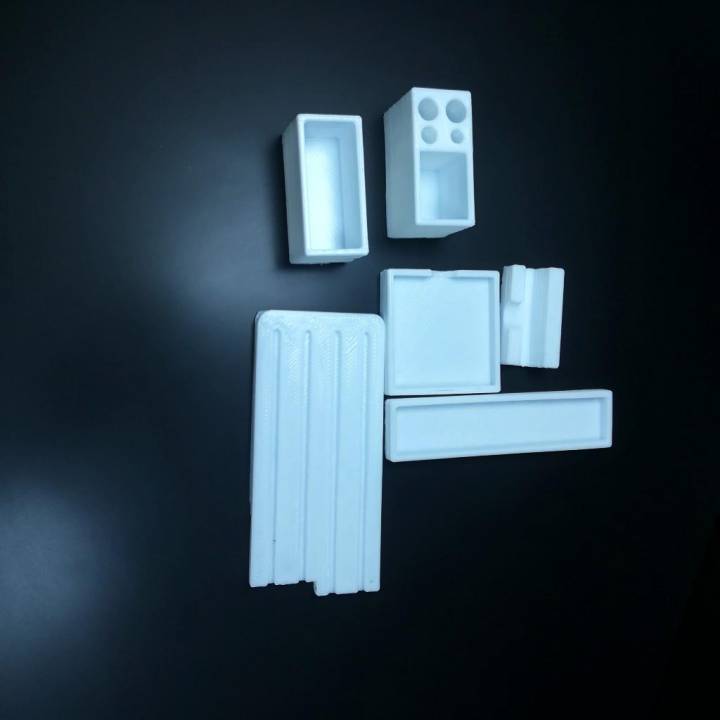 3D Printable Modular desktop organizer by Stephen Beck