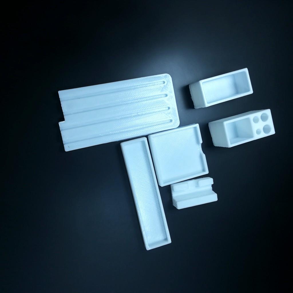 3D Printable Modular desktop organizer by Stephen Beck