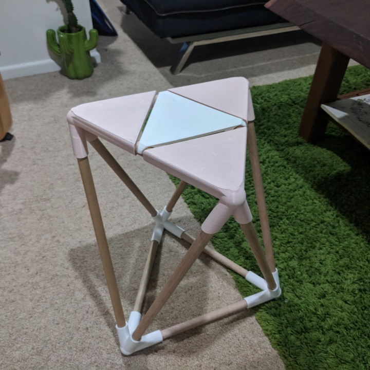 3D Printable Stool - 3D Printable Life Size Furniture by Stephanie Piper