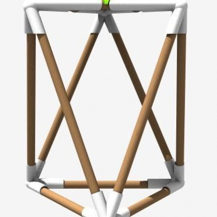 3D Printable Stool - 3D Printable Life Size Furniture by Stephanie Piper