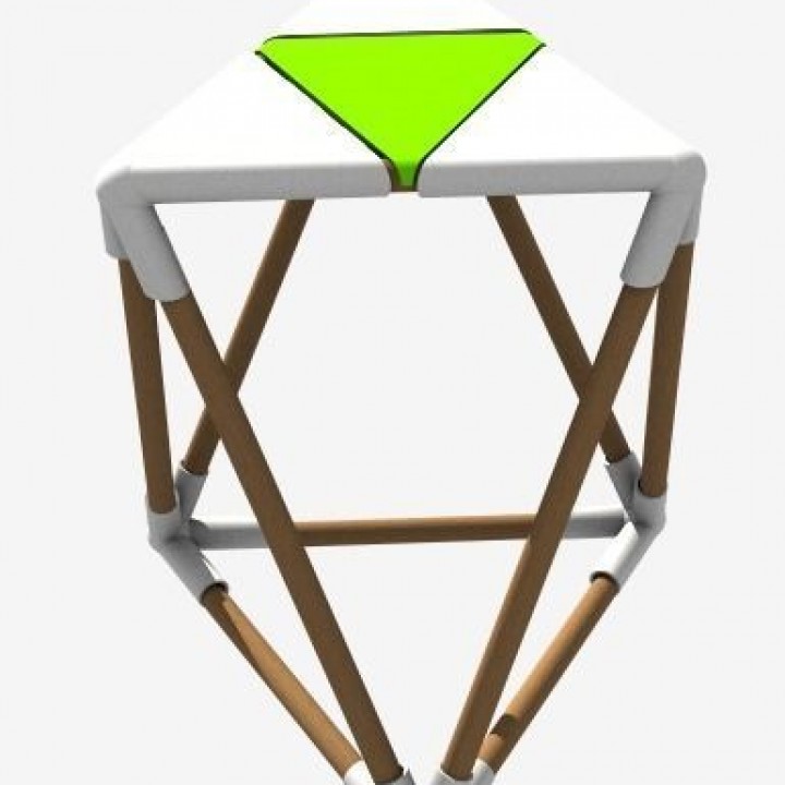 3D Printable Stool - 3D Printable Life Size Furniture by Stephanie Piper