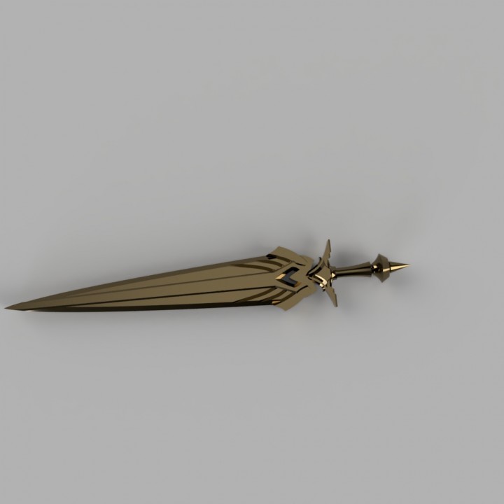3D Printable Kayle sword from league of legends by mario alfonso