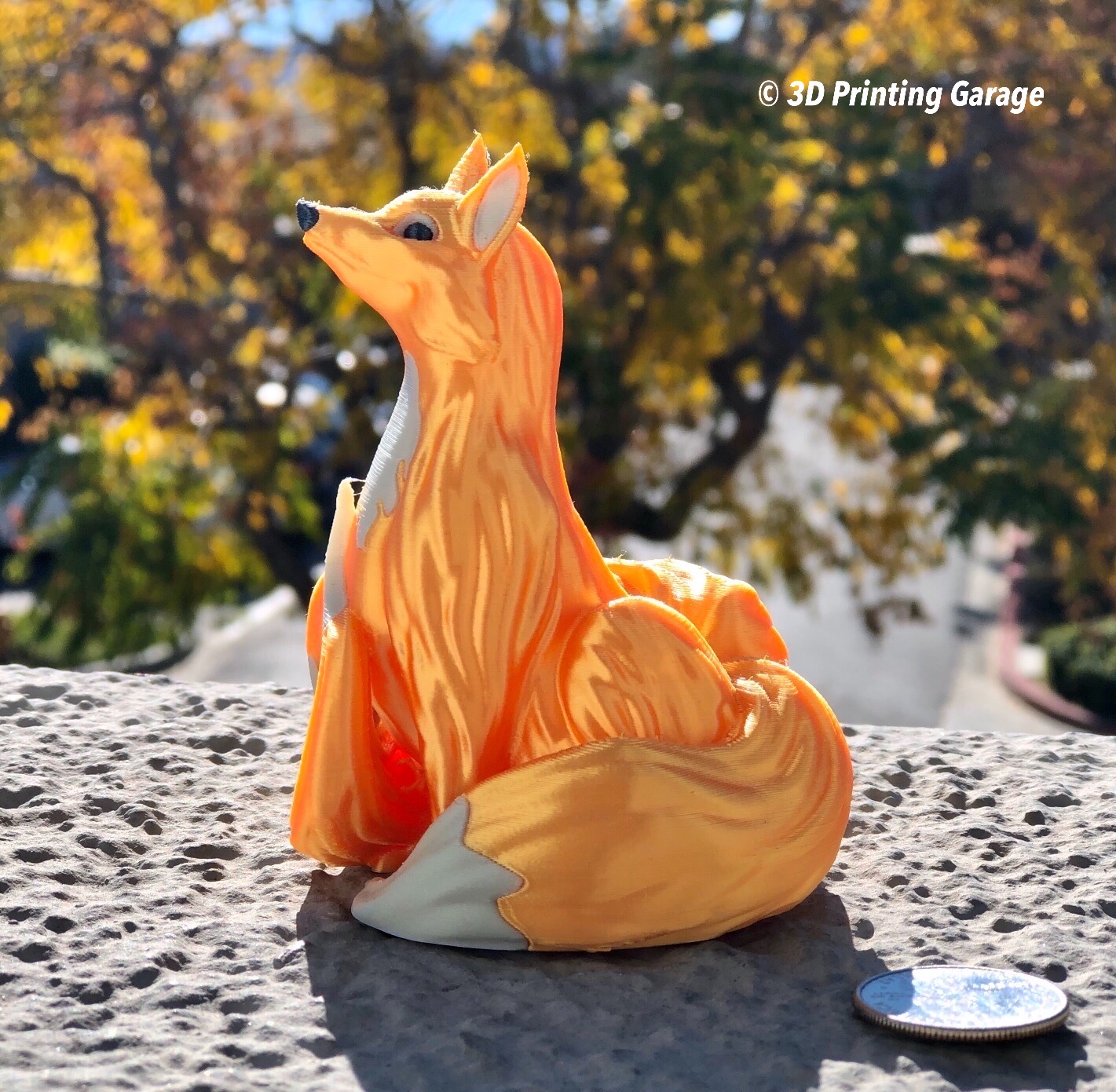 3D Printable Blink Fox (multi-material remix) by Roman Tyr