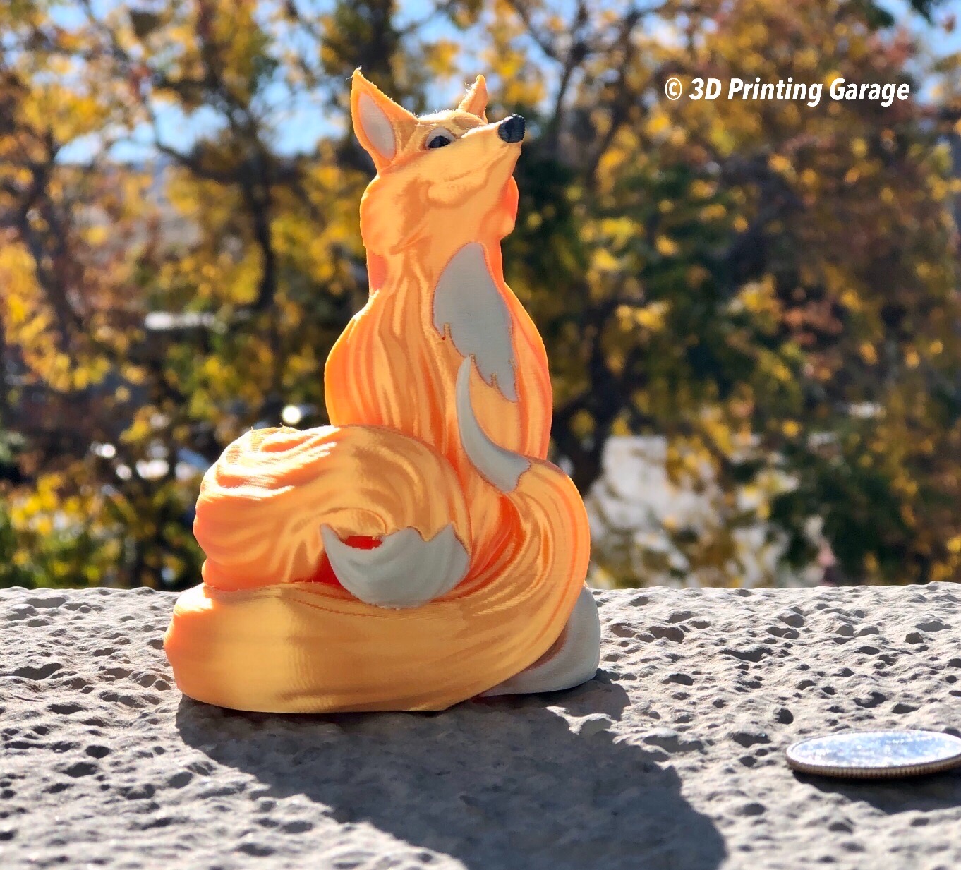3D Printable Blink Fox (multi-material remix) by Roman Tyr