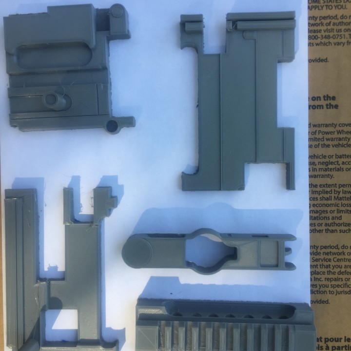3D Printable Stoner 96 Airsoft m4 Conversion Kit by Zach Gregory