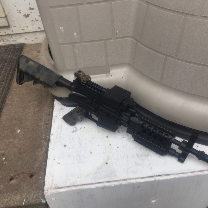 3D Printable Stoner 96 Airsoft m4 Conversion Kit by Zach Gregory