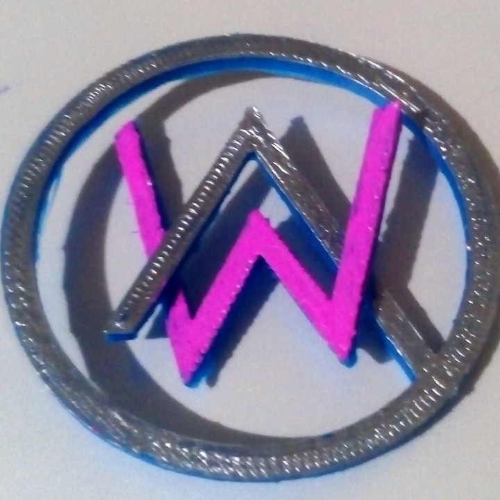 3D Printable Alan Walker Pendant or Keychain by Juan A.