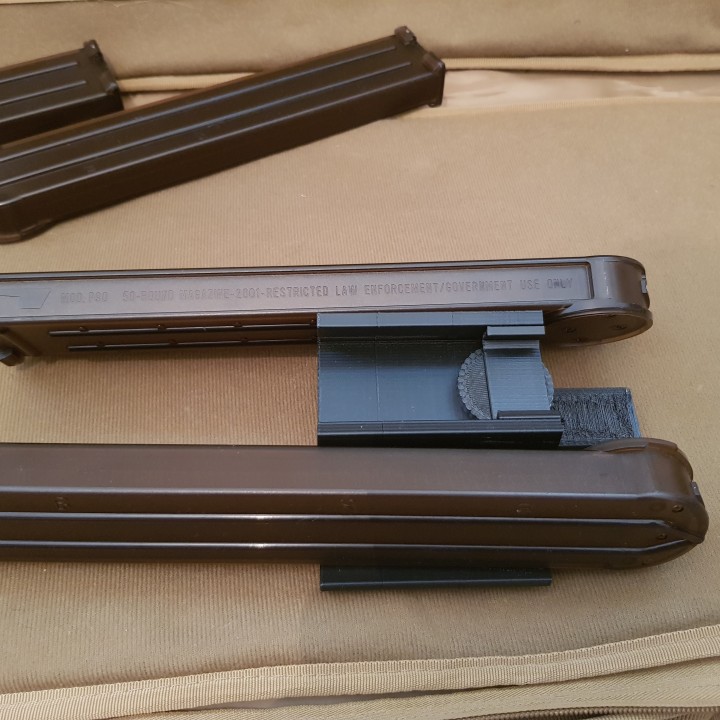 3D Printable Airsoft- AR-57 Dual P90 Magazine feeding system by Jason ...