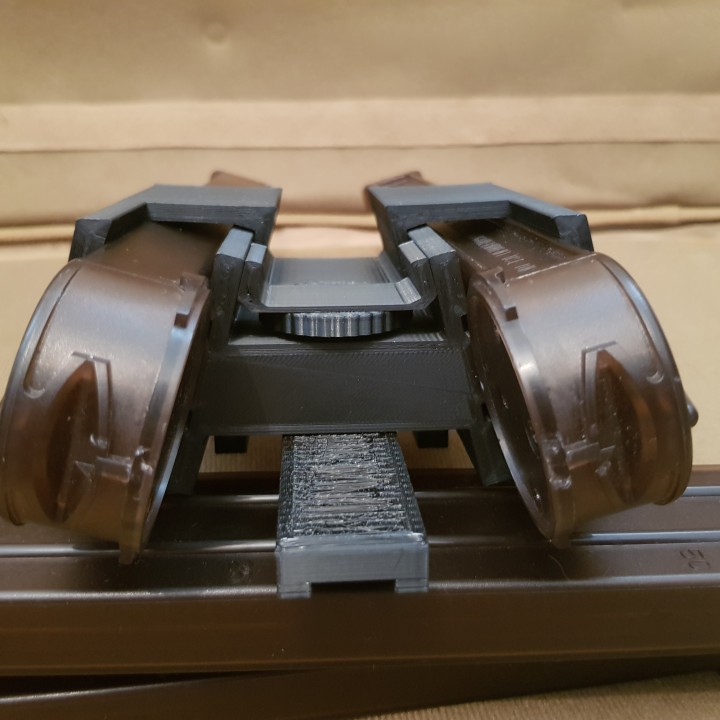 3D Printable Airsoft- AR-57 Dual P90 Magazine feeding system by Jason ...