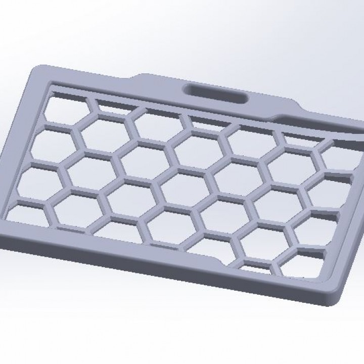 3D Printable Horizontal ID Card holder (easy access) by Anthony Ha