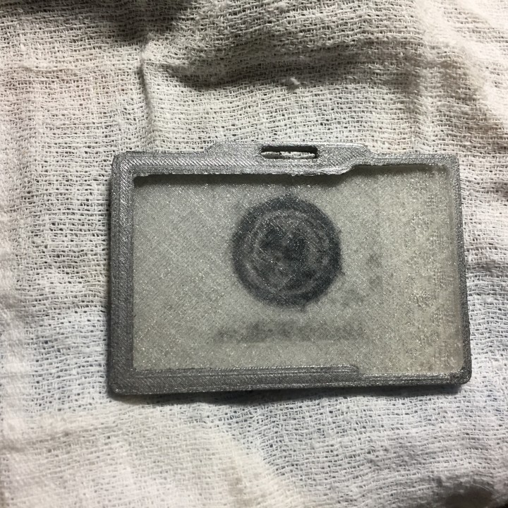 3D Printable Horizontal ID Card holder (easy access) by Anthony Ha