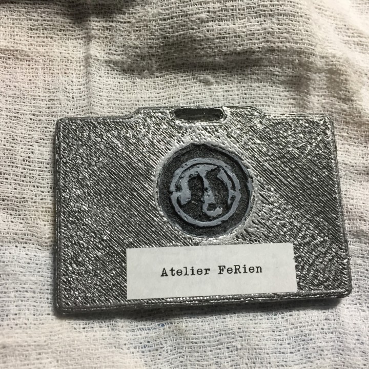 3D Printable Horizontal ID Card holder (easy access) by Anthony Ha